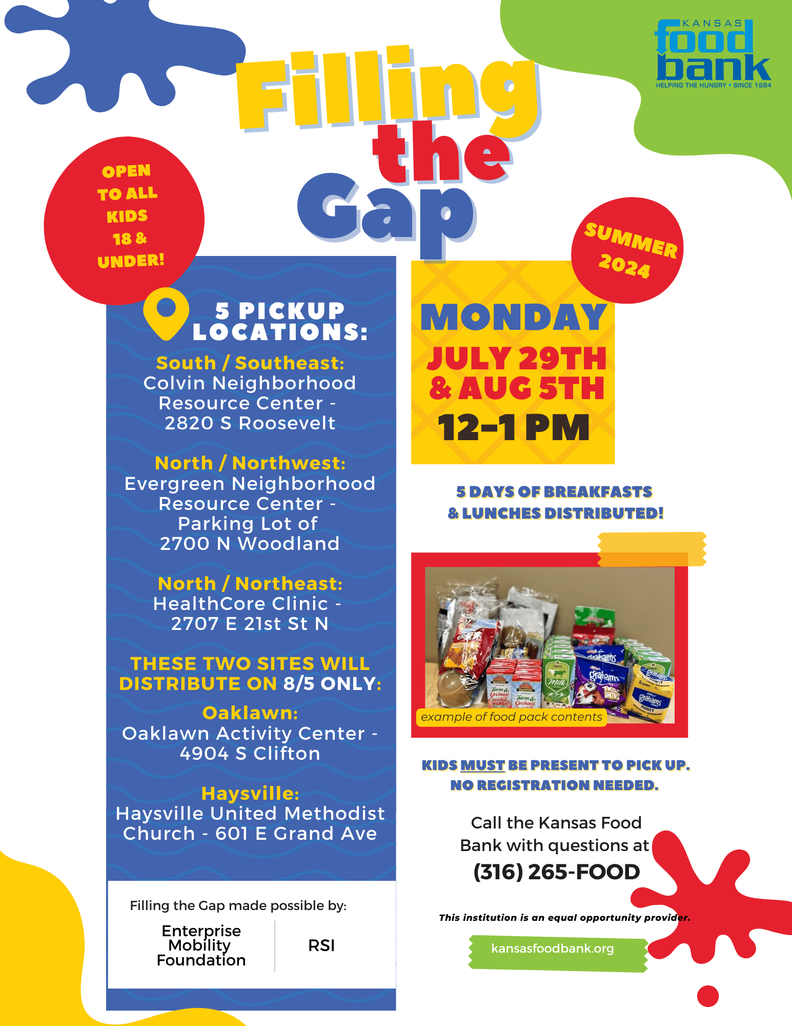 Filling the Gap – Summer 2024 – Kansas Food Bank