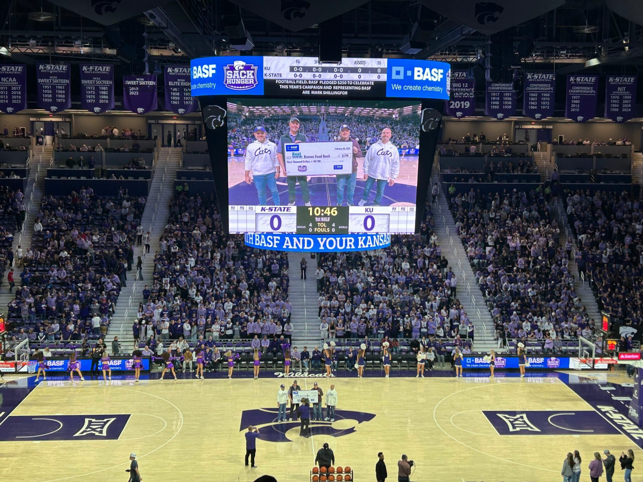 BASF & K-State Athletics Team Up to Sack Hunger – Kansas Food Bank